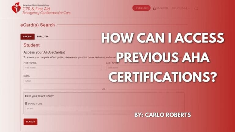 How Can I Access Previous AHA Certifications? - Code One CPR Training
